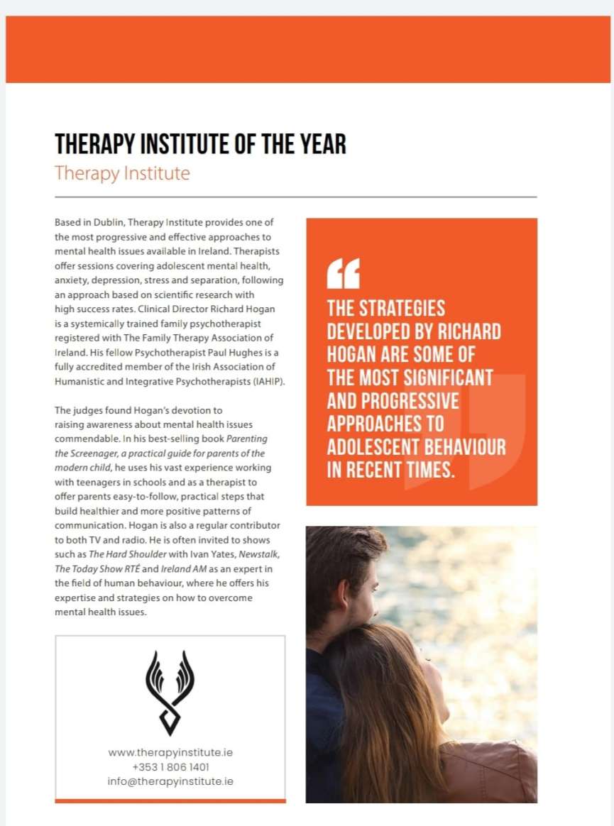 THERAPY INSTITUTE OF THE YEAR – PRESTIGE AWARDS – Therapy Institute